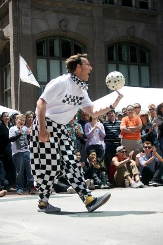 The Checkerboard Guy - on The Busking Project